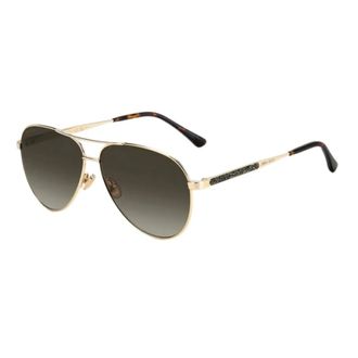 Jimmy Choo London Femme, Accessoires, Jaune, Taille: ONE Size Lunettes de soleil dor&eacute;es en m&eacute;tal