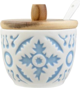 BESPORTBLE Küche Gewürz Mit Deckel Relief Keramik Würze Topf Gewürzbehälter Für Küche Einfache Und Bequeme Aufbewahrung Robust Und Langlebig