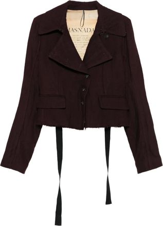 Masnada blazer à bords francs - Marron