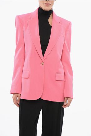 Stella McCartney Wool Blazer with Padded Shoulders size 40