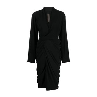 Rick Owens Wickelkleid - - Dresses - Damen - Schwarzk - XS