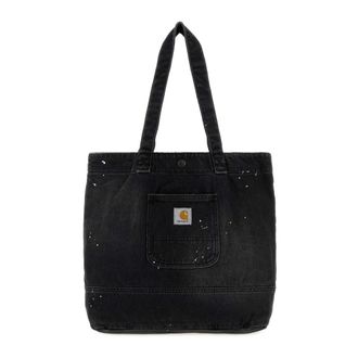Carhartt Work in Progress Denim Tote - - Bags - Herren - Schwarzk - ONE SIZE