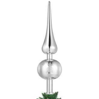 Cabilock Weihnachtsbaumspitze Ornamente Vintage-Baumschmuck Dekorative Baumspitze Mit Geschnitztem Weihnachtsbaum Kunststoff-Baumabschluss F&uuml;r Weihnachtsdekora
