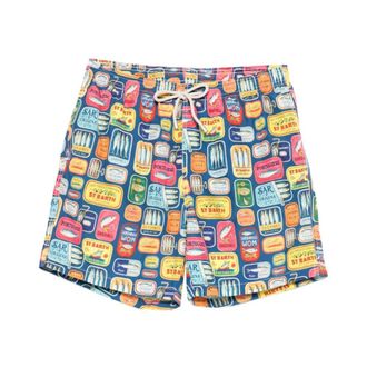 MC2 Saint Barth Homme, Maillots de bain, Multicolore, Taille: L Maillot de bain Lighting avec imprim&eacute; sardines