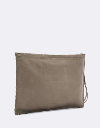 AllSaints Siloh gro&szlig;e Pouch in Nebelgrau