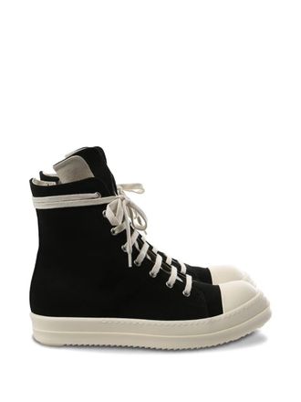 Rick Owens Denim Low Top Sneakers