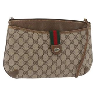 Gucci Pre-owned Leder Schultertasche - - Pre-owned - Damen - Braun - ONE SIZE