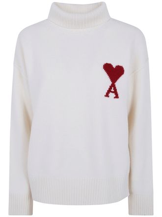 Ami Sweater Funnel Neck Quota Ami De Coeur