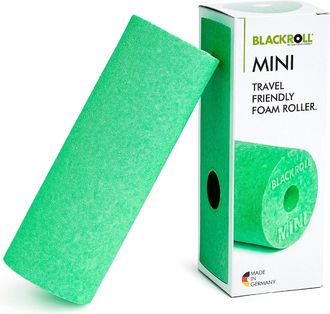 BLACKROLL MINI Faszienrolle (15 x 5 cm), kleine Fitness-Rolle für die Selbstmassage, handliche Massagerolle für unterwegs, im Büro oder Fitnessstudio, mittlere 