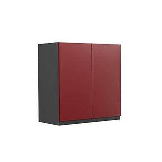 Vicco Armoire Haute R-Line, Rouge/Anthracite, 60 cm J-Shape