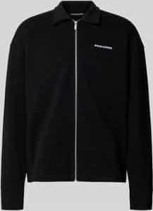 Pegador Oversized Sweatjacke mit Strukturmuster Modell Tate