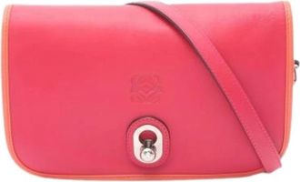 Loewe Sac bandouli&egrave;re en cuir Pre-owned - Femme - Pre-owned - Rouge - Taille: ONE Size
