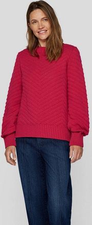 Rabe Strickpullover mit Ripp-Muster