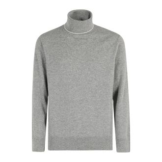 Eleventy Homme, Pulls, Gris, Taille: L Pull à col roulé Tipping
