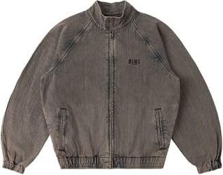 Dime Veste ample &agrave; col montant en denim de coton