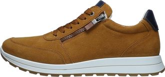 Ara Herren Matteo Sneaker, Cognac,BLAU, 41 EU Weit