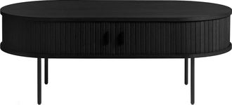 Loftscape home24 Couchtisch Maqueda 120 x 45cm Schwarz/Eiche Schwarz