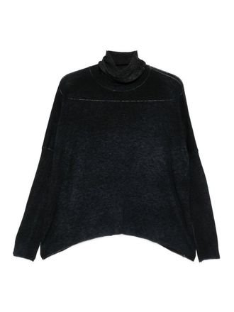 Avant Toi Pull Col Roul&eacute; - Bleu Fonc&eacute;