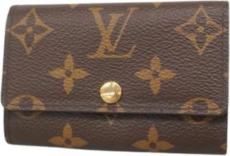Louis Vuitton unisex, Pre-owned, Brun, Taille: ONE Size Porte-cl&eacute;s en tissu Pre-owned