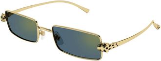 Cartier Panthere Sonnenbrille - - Accessories - unisex - Gelb - 54 MM