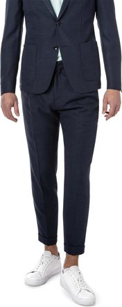 Strellson Herren Hosen blau meliert