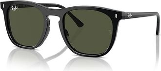 Ray-Ban Rb2210 Sonnenbrillen Schwarz Fassung Grün Glas 53-21