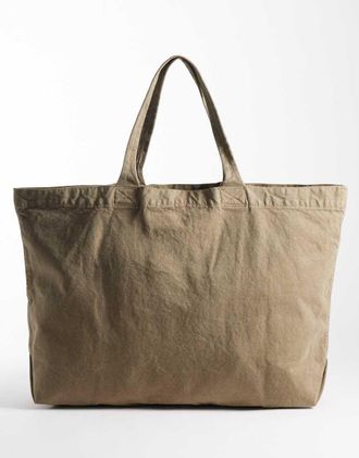 Arket Cabas en coton - Beige fonc&eacute;-Neutral
