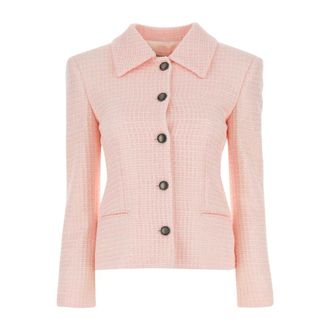 Alessandra Rich Hellrosa Tweed Blazer - - Jackets - Damen - Rosa - XS