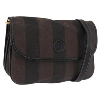 Fendi Pre-owned Vintage Pequin Schultertasche - - Pre-owned - Damen - Braun - ONE SIZE