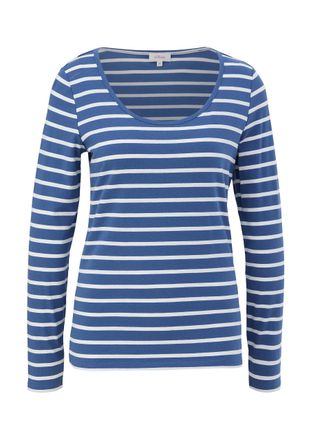 s.Oliver Damen T-Shirt Langarm Blue 32