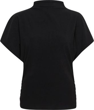 MY ESSENTIAL WARDROBE Femme, Blouses et Chemises, Noir, Taille: 44 FR &Eacute;l&eacute;gant Haut Noir Nuptimw Blouse