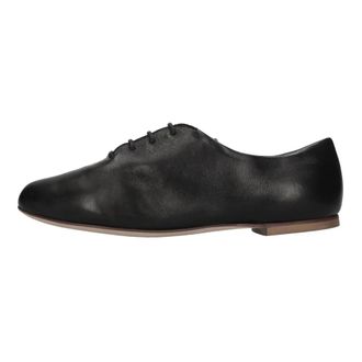 Lorena Paggi Lorena Paggi, Femme, Chaussures, Noir, Taille: 39 EU Ballerines &agrave; lacets en cuir