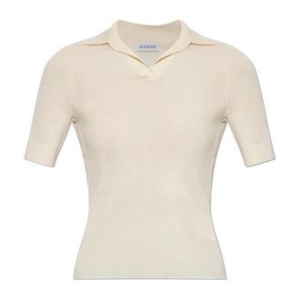 Burberry Rain Poloshirt - - Knitwear - Damen - Beige - M