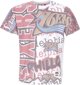 Mitchell & Ness T-Shirt - - Tops - Herren - Rosa - XL