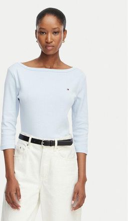 Tommy Hilfiger Bluse Cody Boat-Nk WW0WW49928 Hellblau Regular Fit