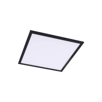 Lindby LED Deckenleuchte (LED Panel) Enhife (Modern) in Schwarz (1 flammig,) - Lampe Deckenlampe Arbeitszimmerleuchte