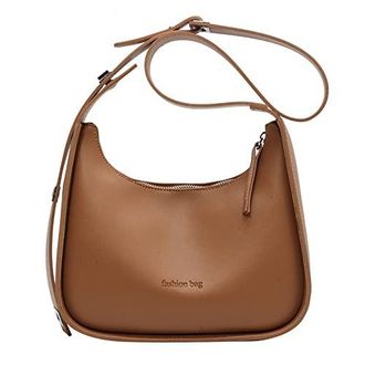 Generic Sacs &agrave; bandouli&egrave;re tendance pour femme en cuir, sac &agrave; main d&eacute;contract&eacute; avec fermeture &eacute;clair, sac tendance sous les bras, kaki, Medium