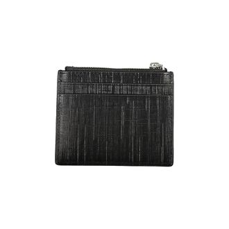 Calvin Klein Textured Leather Card Case - Black