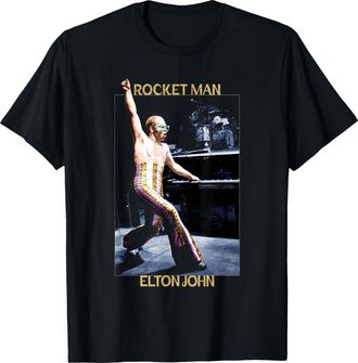 Elton John Offizielles Elton John x Rocketman Bühnen-Klavierfoto T-Shirt