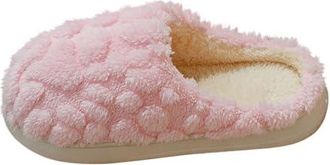 Generic Pantoufles moelleuses confortables pour femme - Bout rond - Classique - Antid&eacute;rapantes - Doublure en fausse fourrure - Pantoufles dhiver chaudes et pe