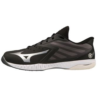Mizuno Unisex Wave Gk Indoor, Schwarz, Silber, Wei&szlig;, 44.5 EU
