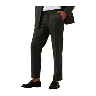 Selected Graue Pied-de-Poule Hose - - Trousers - Herren - Grau - S