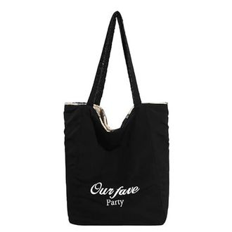 Generic Sac &agrave; main en peluche de grande capacit&eacute;, sac &agrave; bandouli&egrave;re, sac de courses d&eacute;contract&eacute; pour femme, shopping, blanc, 370*300*160MM