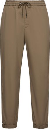 Moncler Moncler Striped Stretch Jogging Trousers, Men, Green, Size: 46