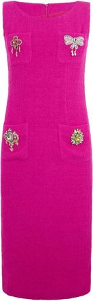 Moschino Femme, Robes, Rose, Taille: 38 FR Robe Nervous avec poches appliqu&eacute;es