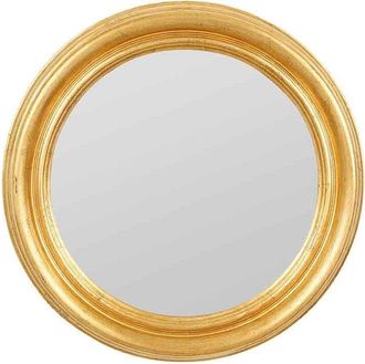 Côté Table Cote Table - Miroir convexe Drachma rond doré bois 46cm