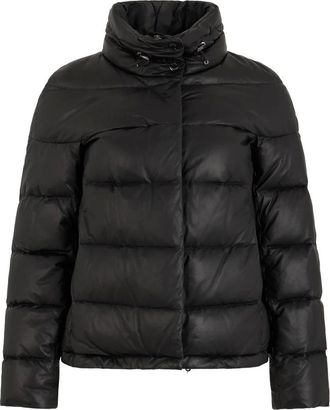 Moorer Veste matelass&eacute;e &agrave; col haut - Femme - Vestes - Noir - Taille: 36 FR