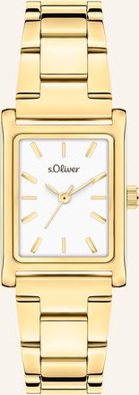 s.Oliver S.Oliver Armbanduhr Aus Edelstahl gold