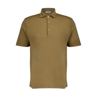 Boglioli Baumwoll-Poloshirt Nussbraun - - Tops - Herren - Braun - XL