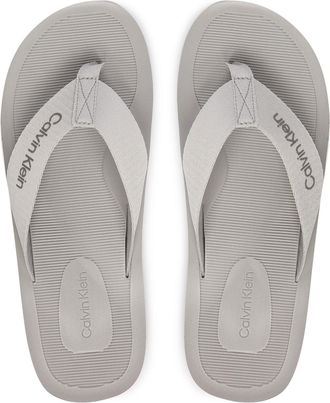 Calvin Klein Zehentrenner Calvin Klein Logo Webbing Strap HM0HM02106 Grau